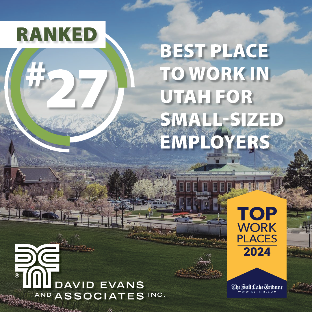 DEA Receives Workplace Honors in Utah! - David Evans and Associates, Inc.
